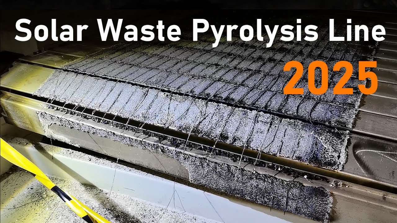 How to Recycle Solar Panel Waste – Our Pyrolysis Line Fixes It - YouTube