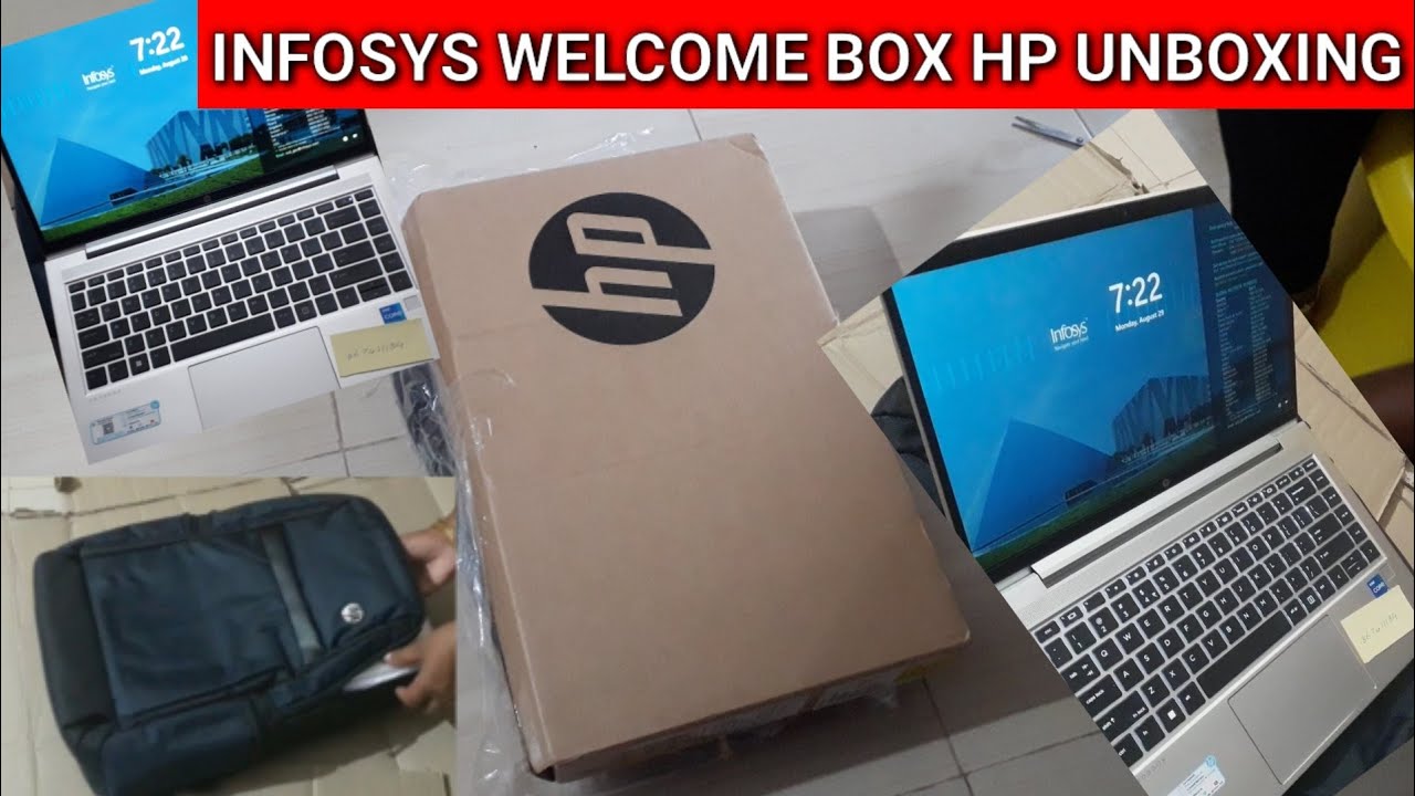 Infosys Welcome Kit 2022/Infosys laptop unboxing 2022🔥/Infosys HP ...