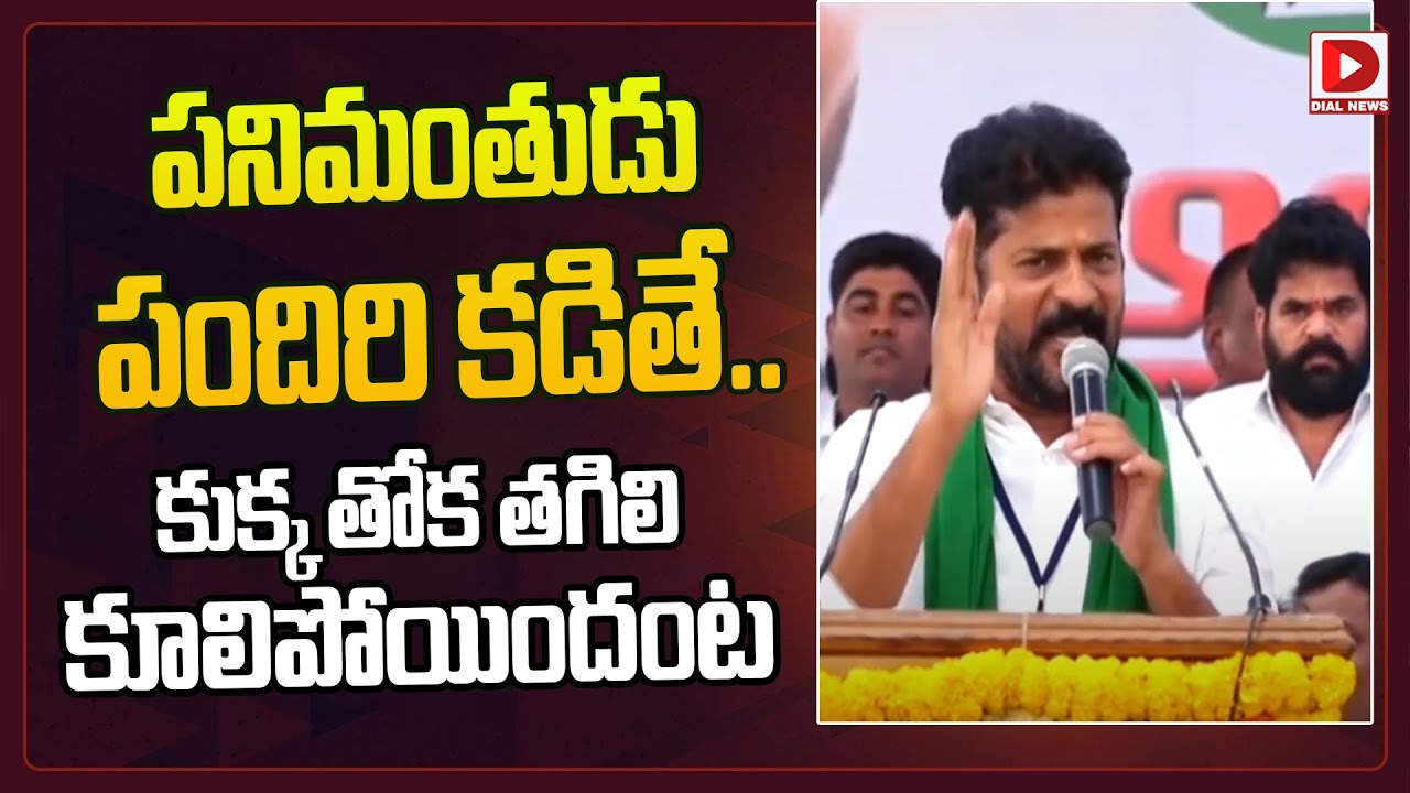 పనిమంతుడు పందిరి కడితే.. కుక్క తోక తగిలి కూలిపోయిందంట || Revanth Reddy ...