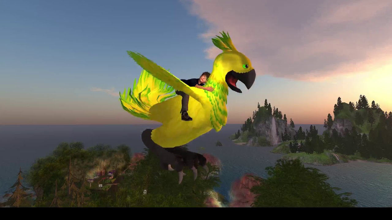 Second Life: Strider Bird Mount - YouTube