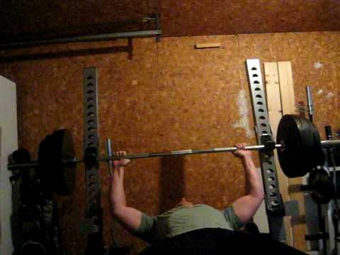 Bench Press 350 lbs x 1 rep (at 205 lbs) - YouTube