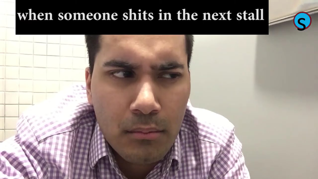 When Someone takes shit the next stall - YouTube