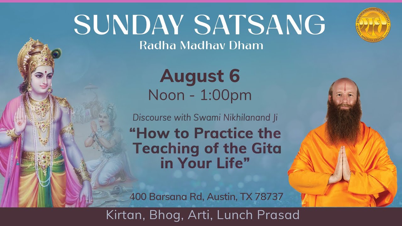 How to Practice the Teaching of the Gita in Your Life | Live Speech ...