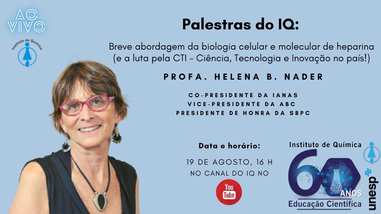 Palestras do IQ: Profa. Helena Nader - Breve abordagem da biologia ...