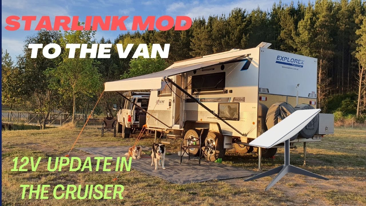 Caravan Starlink mod and a quick 12v overview @notlosthonest - YouTube