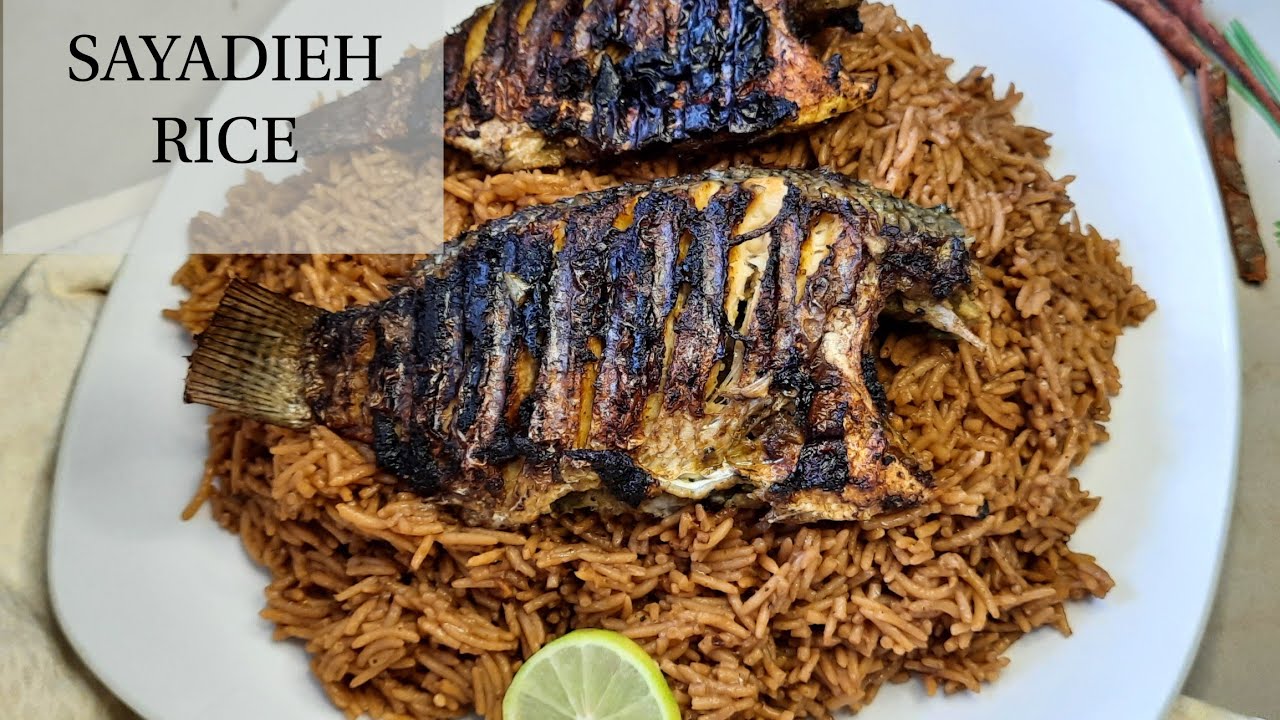 SAYADIEH RICE| Fish |Labanese rice dish | Authentic | Snozzberry - YouTube