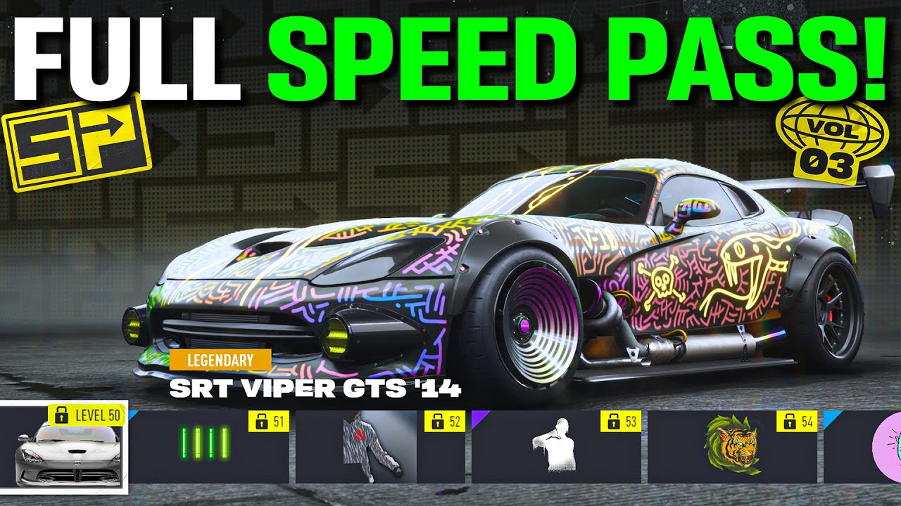 NFS Unbound - FULL Vol 3 Speed Pass FIRST LOOK! (ALL 75 TIERS) - YouTube