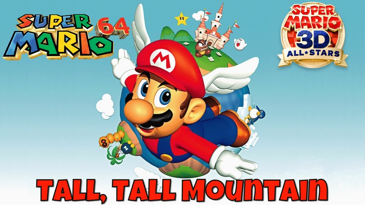 Super Mario 64 - Tall, Tall Mountain 100% Walkthrough! (Super Mario 3D ...