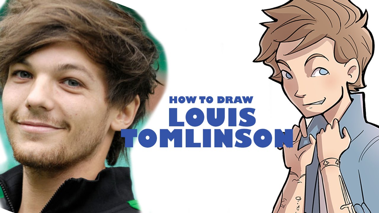 How to Draw Louis Tomlinson (basic tips) - YouTube