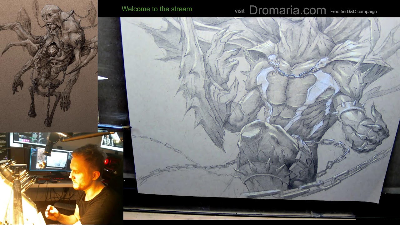 Lets Draw: Sketching Spawn - YouTube