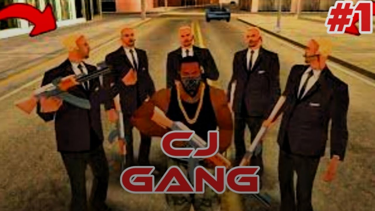 CJ GANG ATTACK GTA SAN ANDREAS CJ GANG GAMEPLAY - YouTube