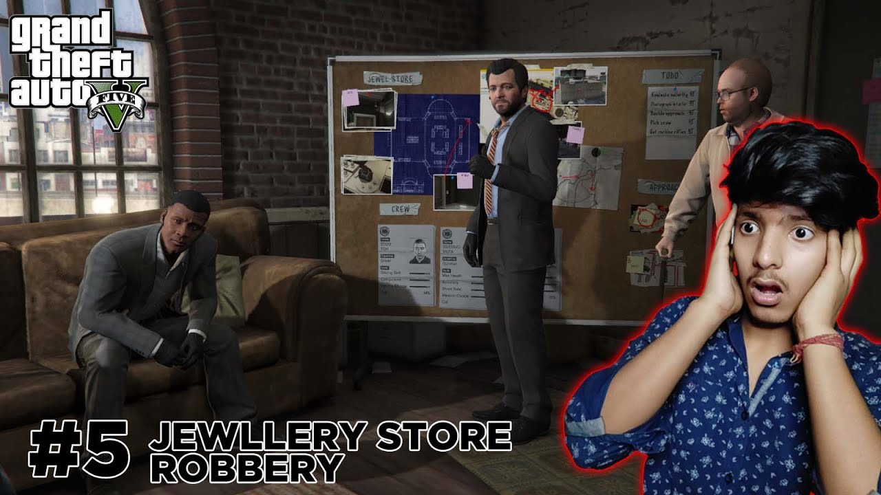MASTER PLAN | JEWLLERY SHOP ROBBERY | gtav GAMEPLAY #5 - YouTube