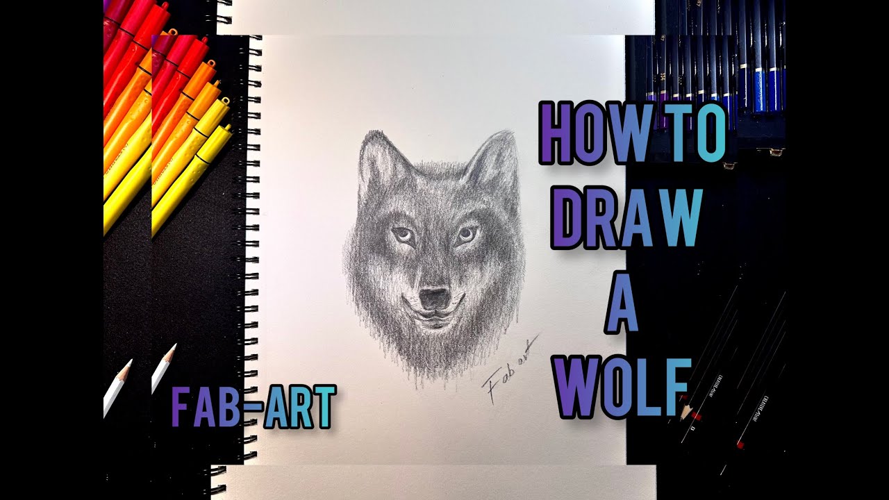 How To Draw a Wolf Head Easy Step By Step - YouTube