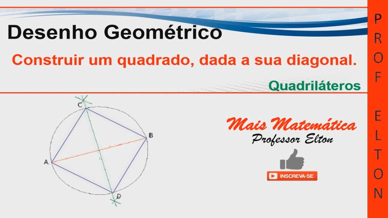 28 - Construir um quadrado, dada a sua diagonal - YouTube