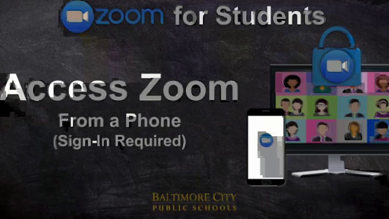 Zoom: Student Access from a Phone - Sign-In Required - YouTube