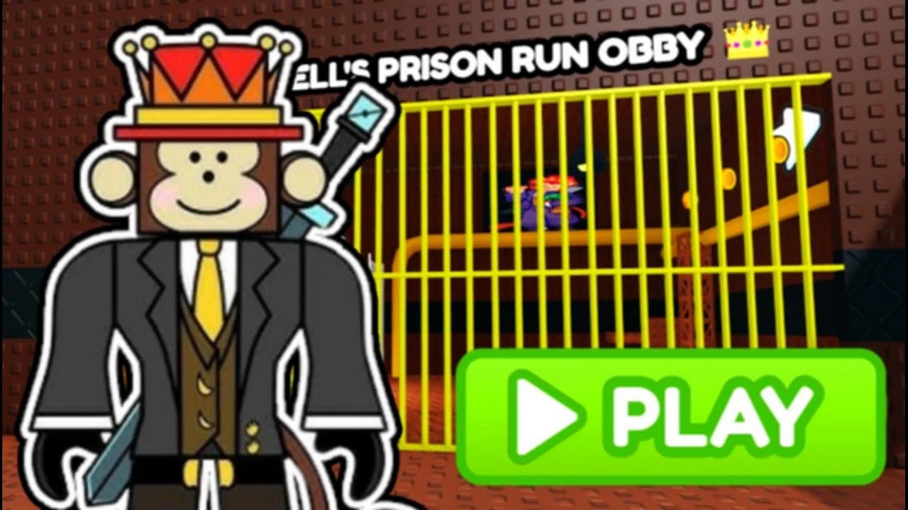 🐵 JANDELL'S PRISON RUN OBBY 👑 WALKTHROUGH FULL GAME #roblox - YouTube