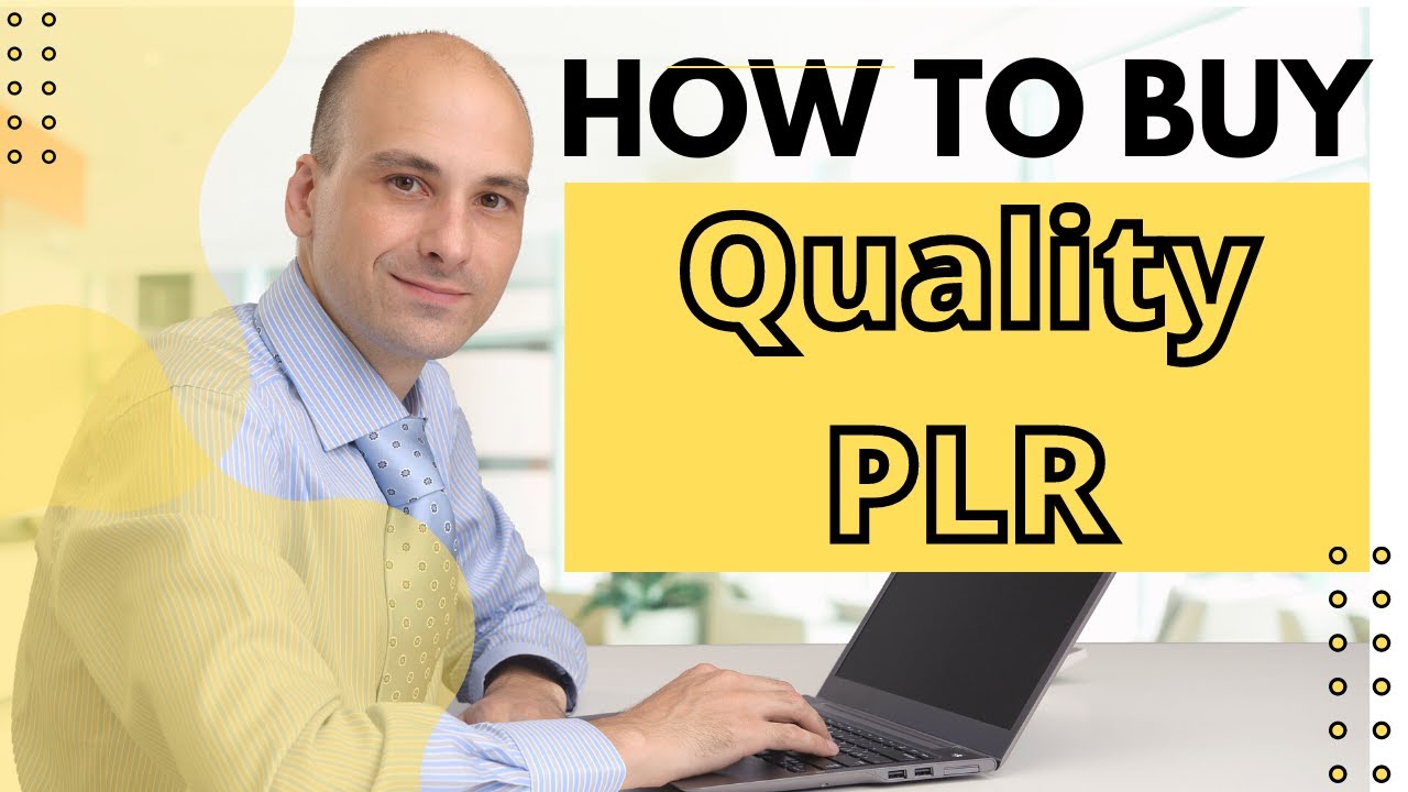 How To Buy Quality PLR - Where To Buy Quality PLR Products - YouTube
