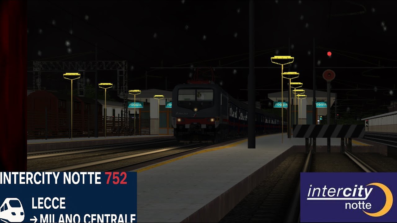 Train Simulator/Open Rails - Intercity Notte 752 da Lecce a Milano ...