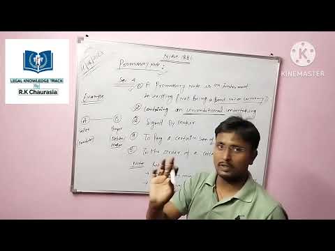 Promissory Note is explained in Hindi and legal provision under ...