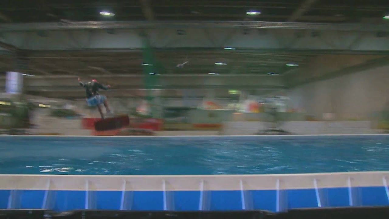 Wake The Pool - Indoor Wakeboard Contest - YouTube