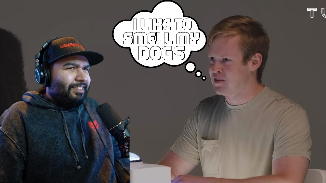 MAN LOVES SMELLING HIS DOGS - The Button (REACTION) - YouTube