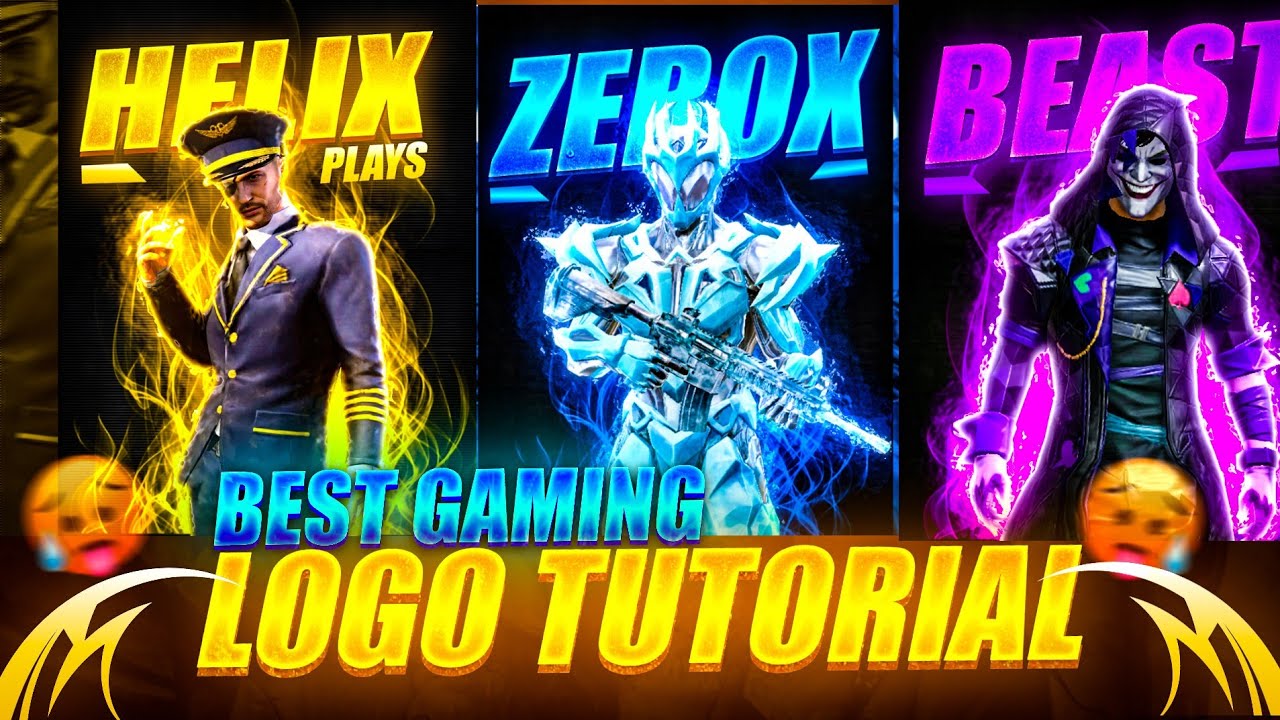 BEST GAMING LOGO TUTORIAL FOR YOUR GAMING CHANNEL 🔥 | PUBG LOGO ...