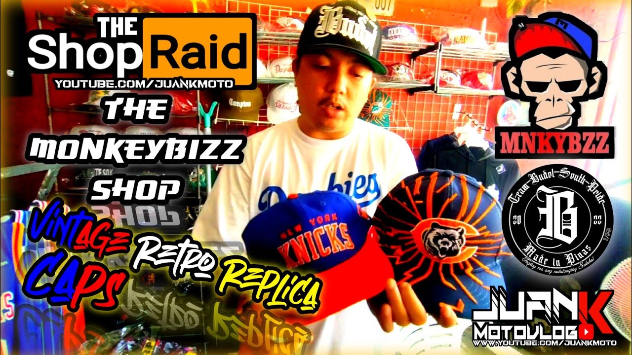 Shop Raid : The Monkey Bizz Shop | Caps | Vintage Retro Replica - YouTube