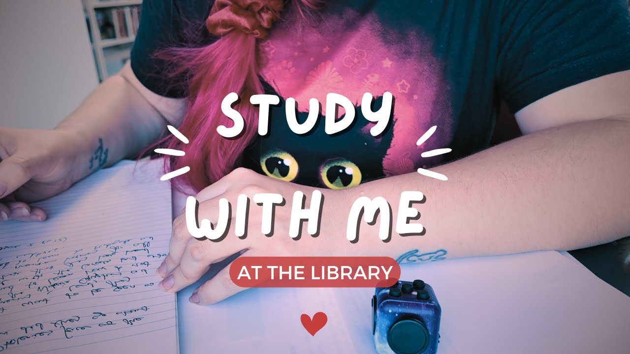 Study with me at the library | 1 hour body doubling | Studying A111 at The Open University - YouTube