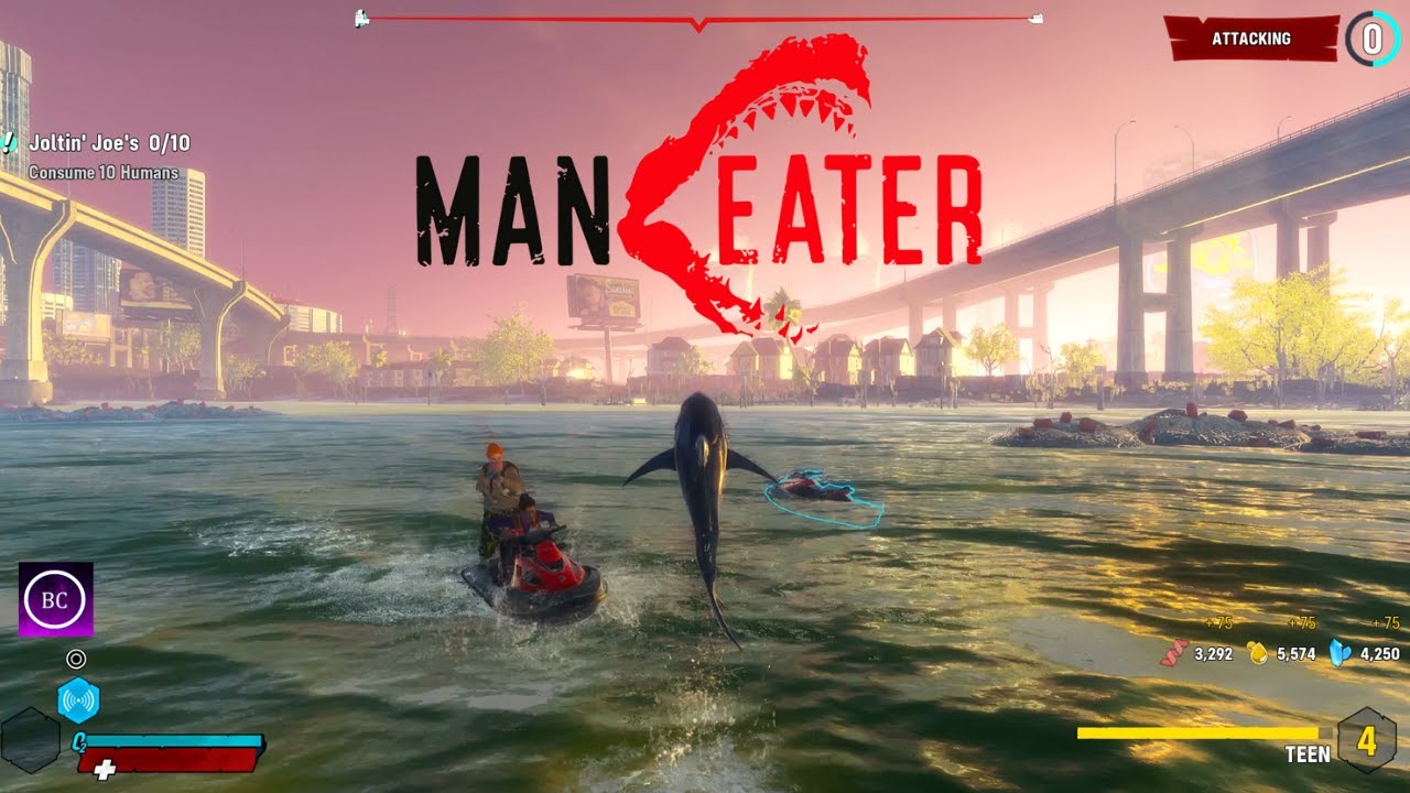 Maneater - Fighting Human Boss - YouTube
