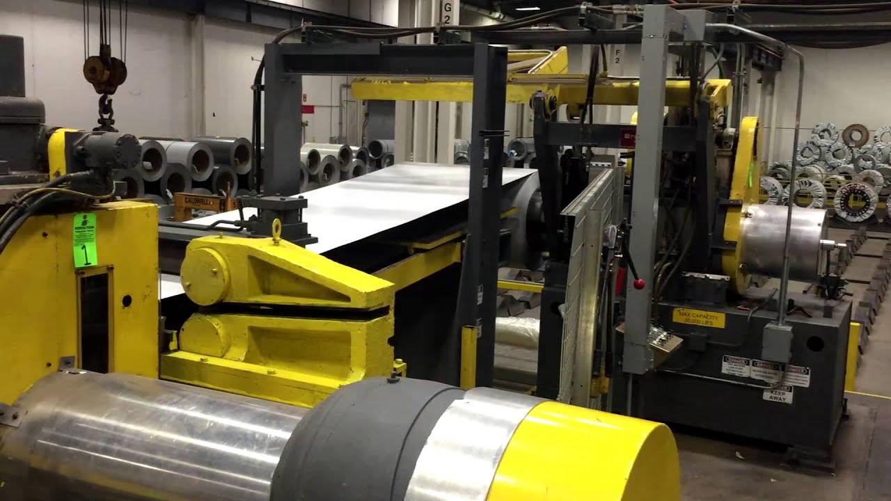 BRANER 52" X 3/16" X 30,000 LB SLITTING LINE - YouTube