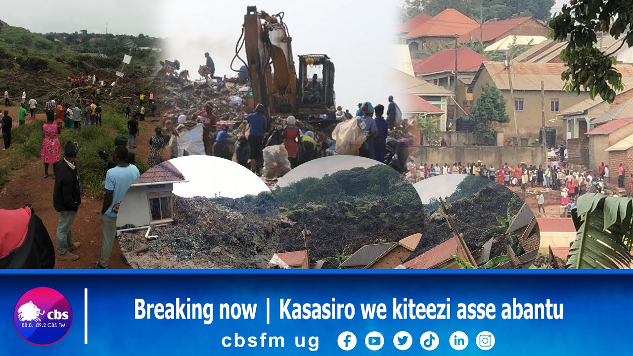 landslides at the Kiteezi Landfill in Wakiso, rubble flowed downhill ...