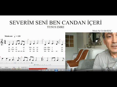 SEVERİM SENİ BEN CANDAN İÇERİ NOTA