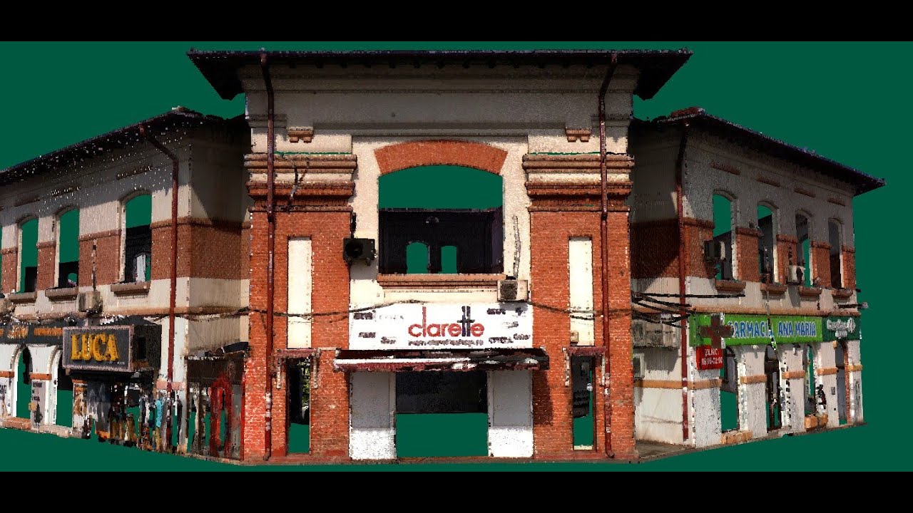 Building facades 3D laser scanning (Scanare laser 3D fatade cladire ...
