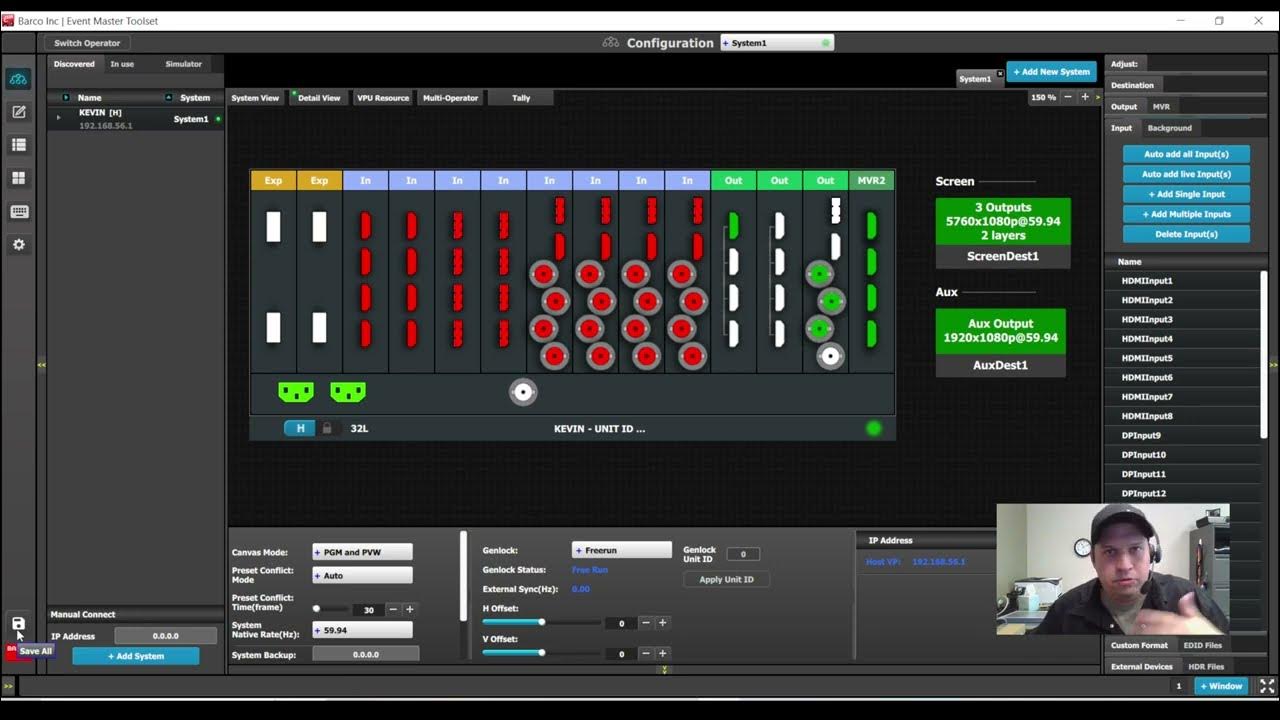 Barco E2 - Restore and Reload Simulator - YouTube