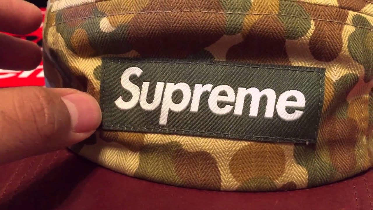Supreme duck camo herringbone unboxing review - YouTube