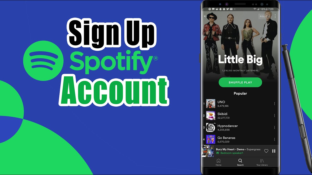 How To Create Spotify Account On Iphone | Sign Up a Spotify Account ...