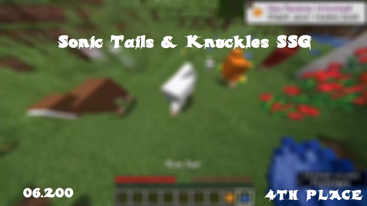 Minecraft SSG Sonic, Tails & Knuckles Speedrun (06.200) | 4TH PLACE ...