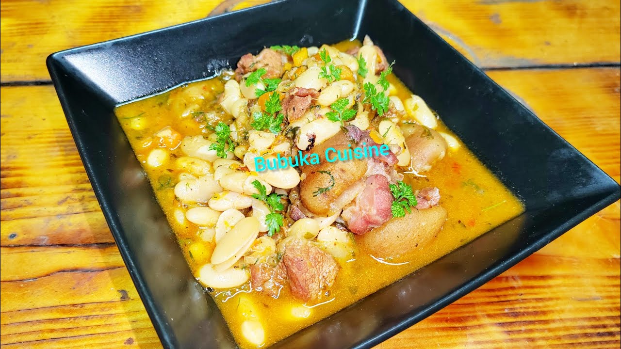 Fasole scăzută cu ciolan de porc la ceaun!@BubukaCuisine - YouTube