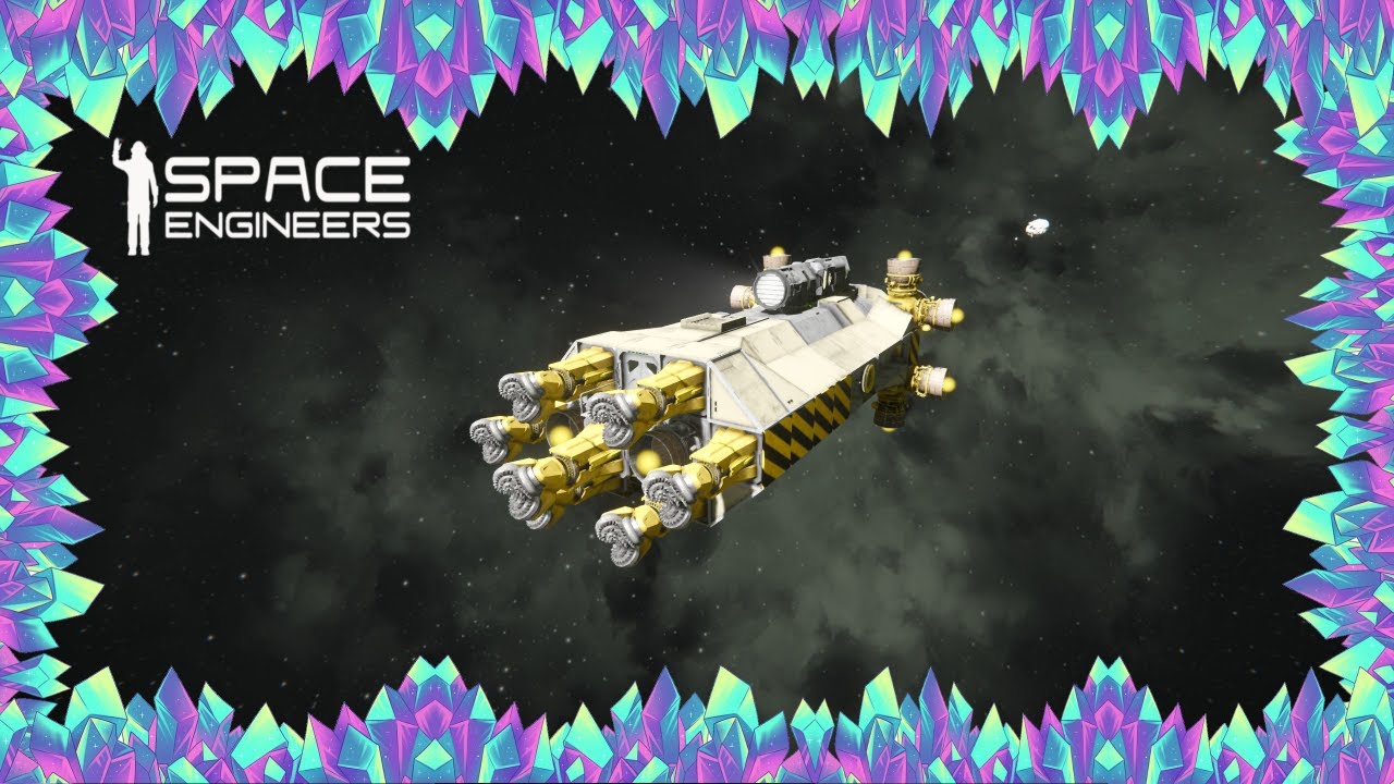 Geode Lance Large Grid Miner Showcase | Space Engineers - YouTube