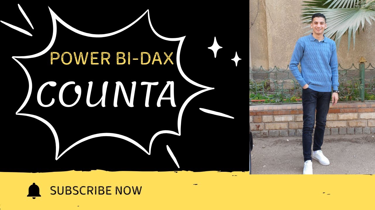 شرح دالة COUNTA في Power BI - كيفية حساب القيم غير الفارغة بسهولة - YouTube