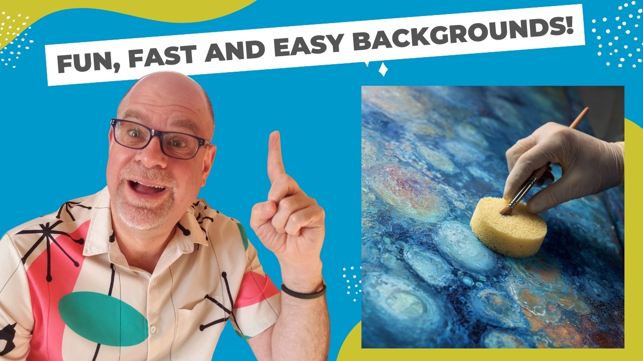 5 Fun Ways to Paint Acrylic Backgrounds - YouTube