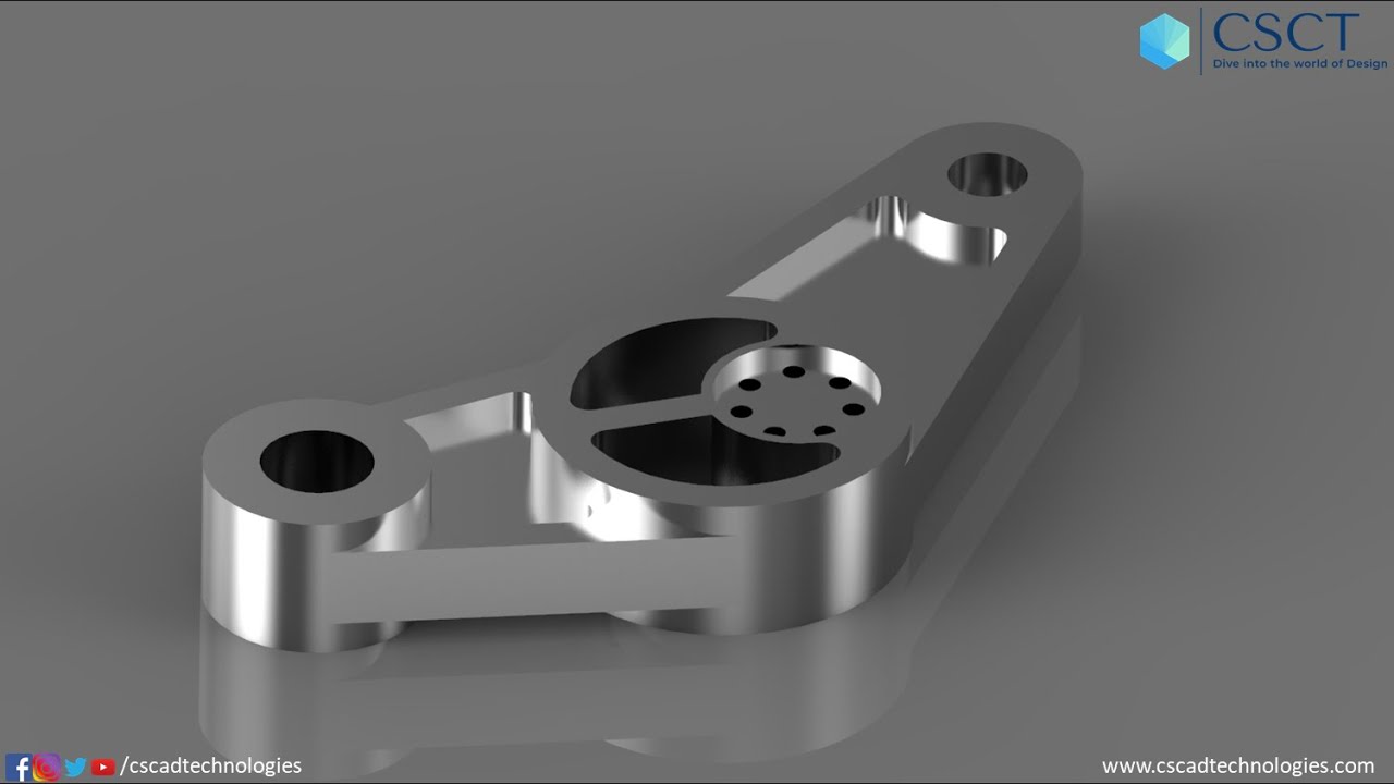 Control Arm Tutorial | CATIA V5 Part Modeling Practice for Beginners ...