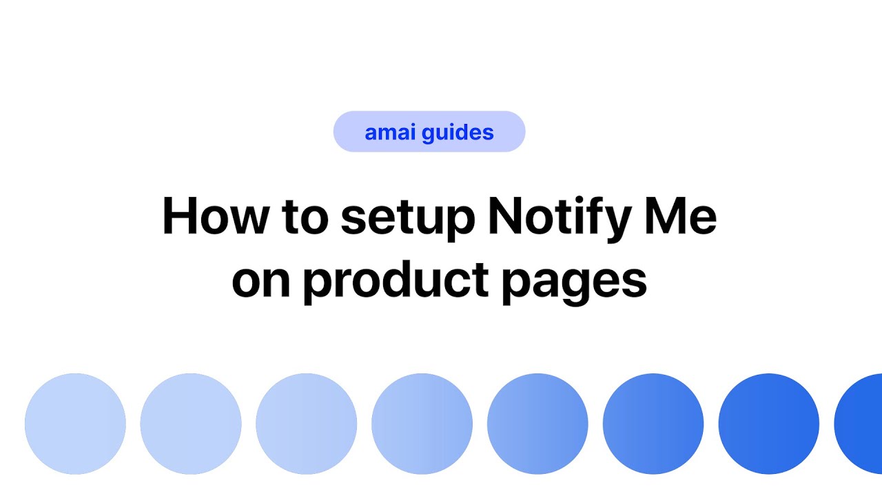 How to setup product notifications on Shopify - YouTube