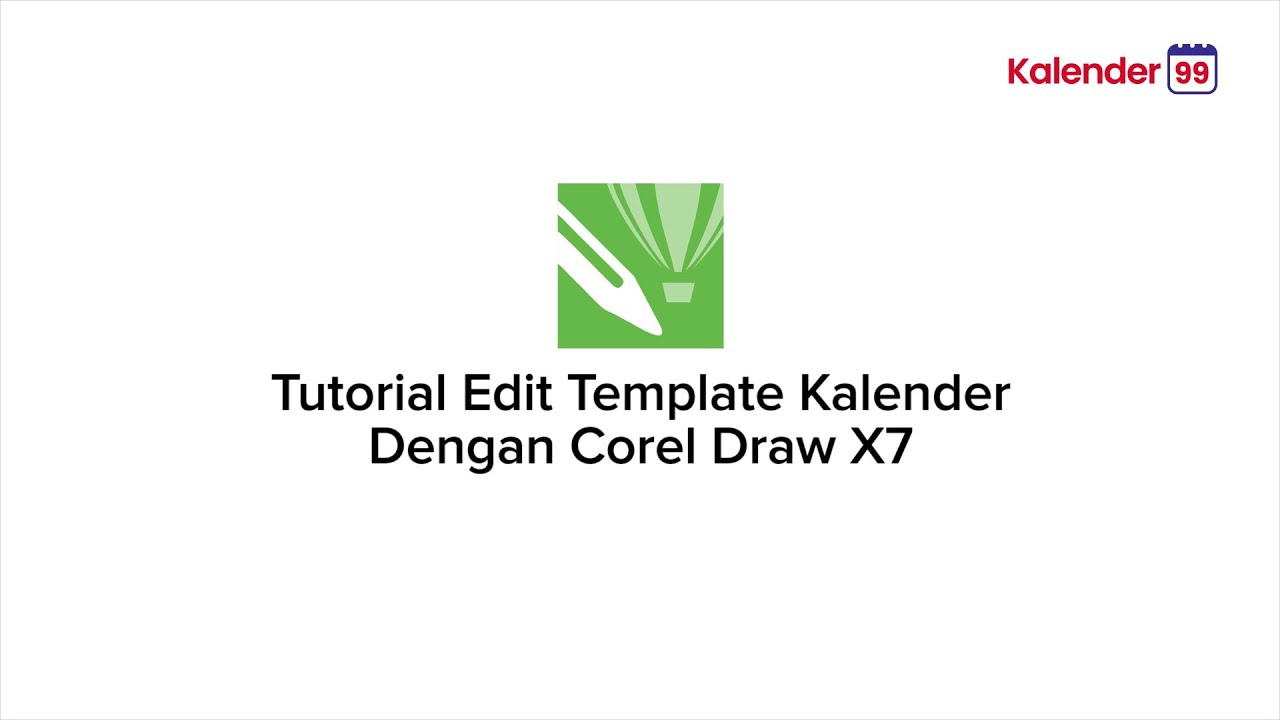 Cara Edit Template Kalender dengan Corel Draw X7 - YouTube