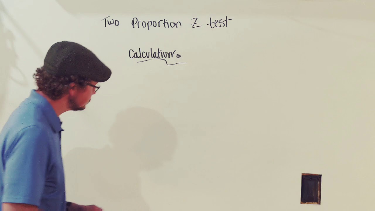 Two Proportion Z Test: Calculations - YouTube