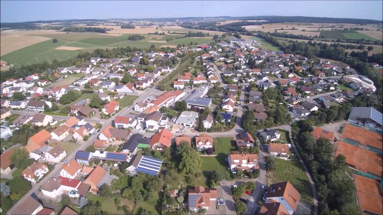 Gondelsheim aus der Vogelperspektive - YouTube