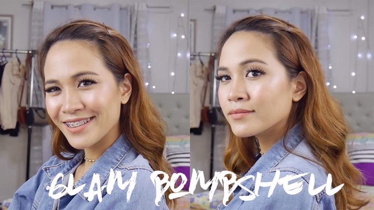 Glam Bombshell Makeup Look - YouTube