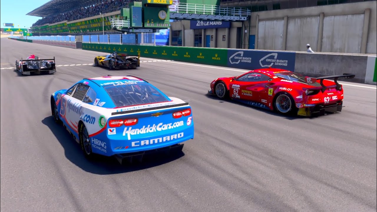 NASCAR VS All 3 WEC Racing Classes (LMH/LMDH, LMP2 and LMGT3) - YouTube