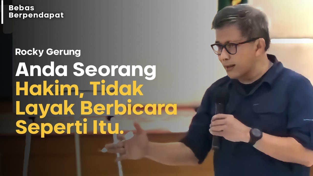 menganggap kaum matriarki lemah adalah salah besar - Rocky Gerung - YouTube