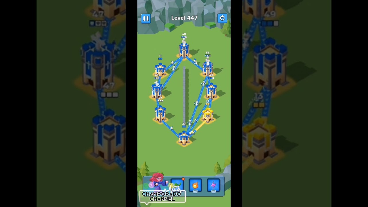 Gameplay CONQUER THE TOWER : Takeover Level 447 & Level 448, Strategy ...